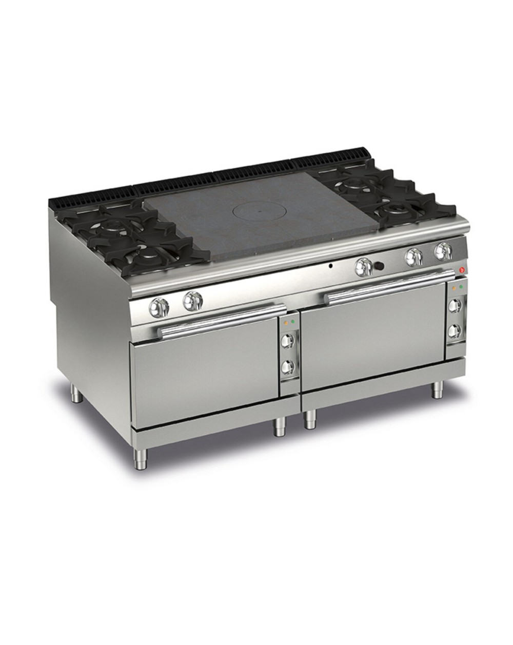 GAS SOLID TOP WITH 4 BURNERS SX/DX ON ELECTRIC OVEN