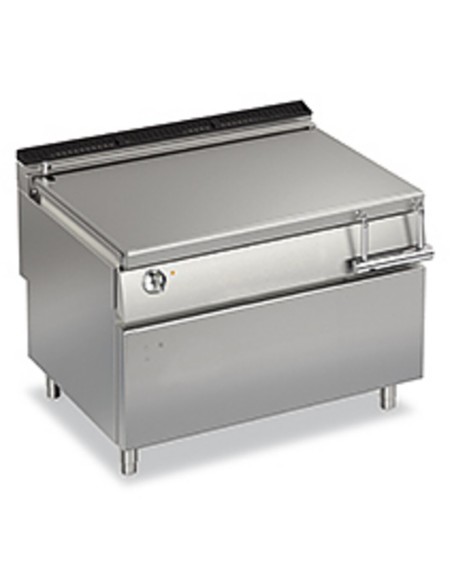 ELECTRIC MOTORISED TILTING BRAT PAN 120 L - IRON TANK