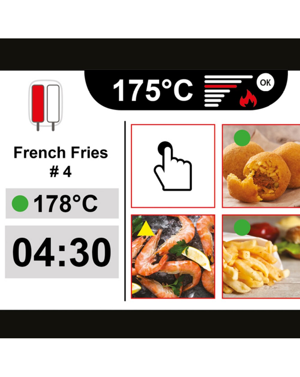 FREIDORA A GAS EVO 1 CUBA con CONTROL ELECTRÓNICO 23 LT - Con filtro + elevador de cestas