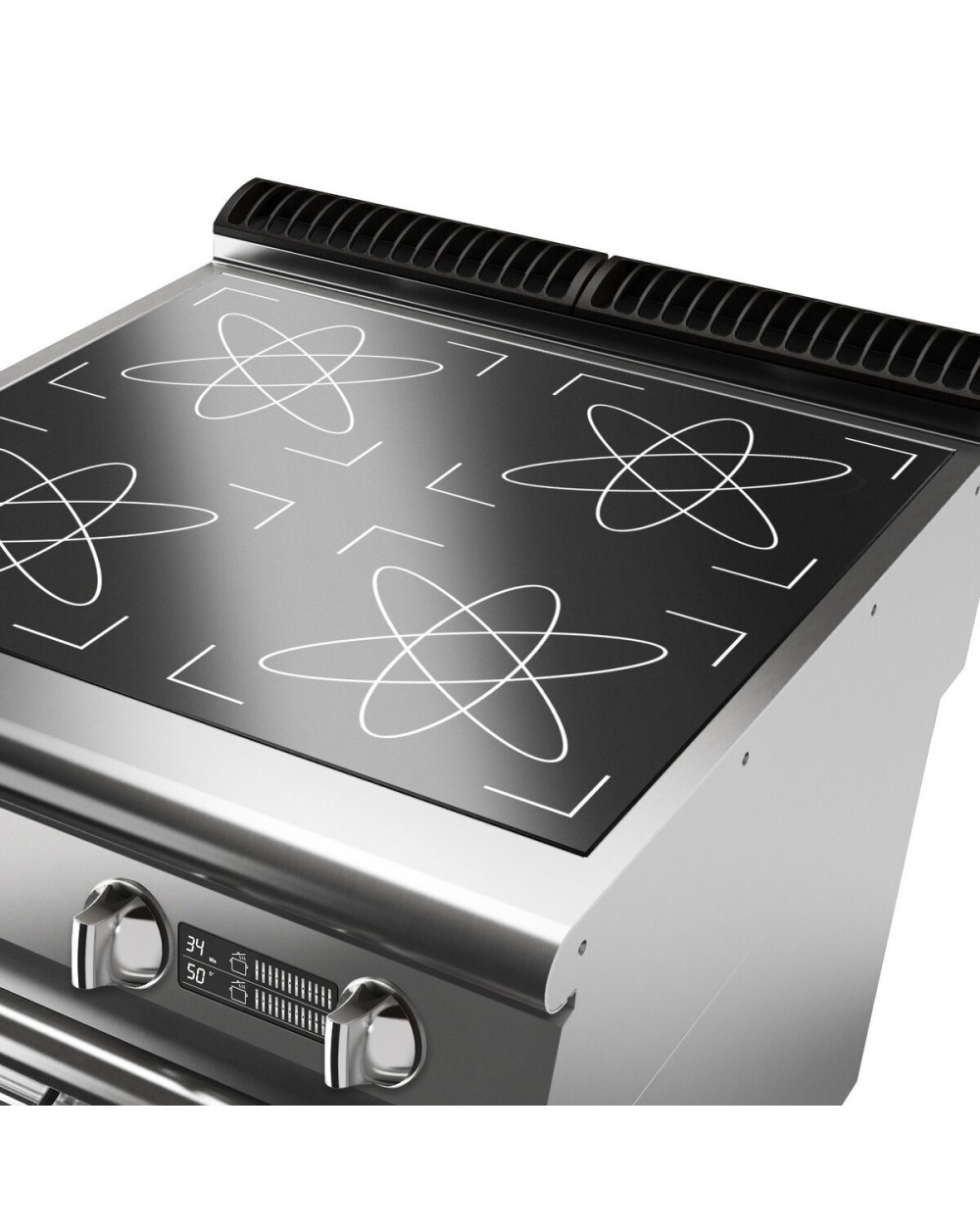 4-ZONE ELECTRIC INDUCTION COOKER ON OPEN COMPARTMENT