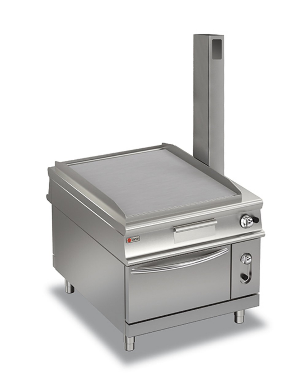 PASS-THROUGH SMOOTH PLATE GAS FRY-TOP - ON GAS OVEN