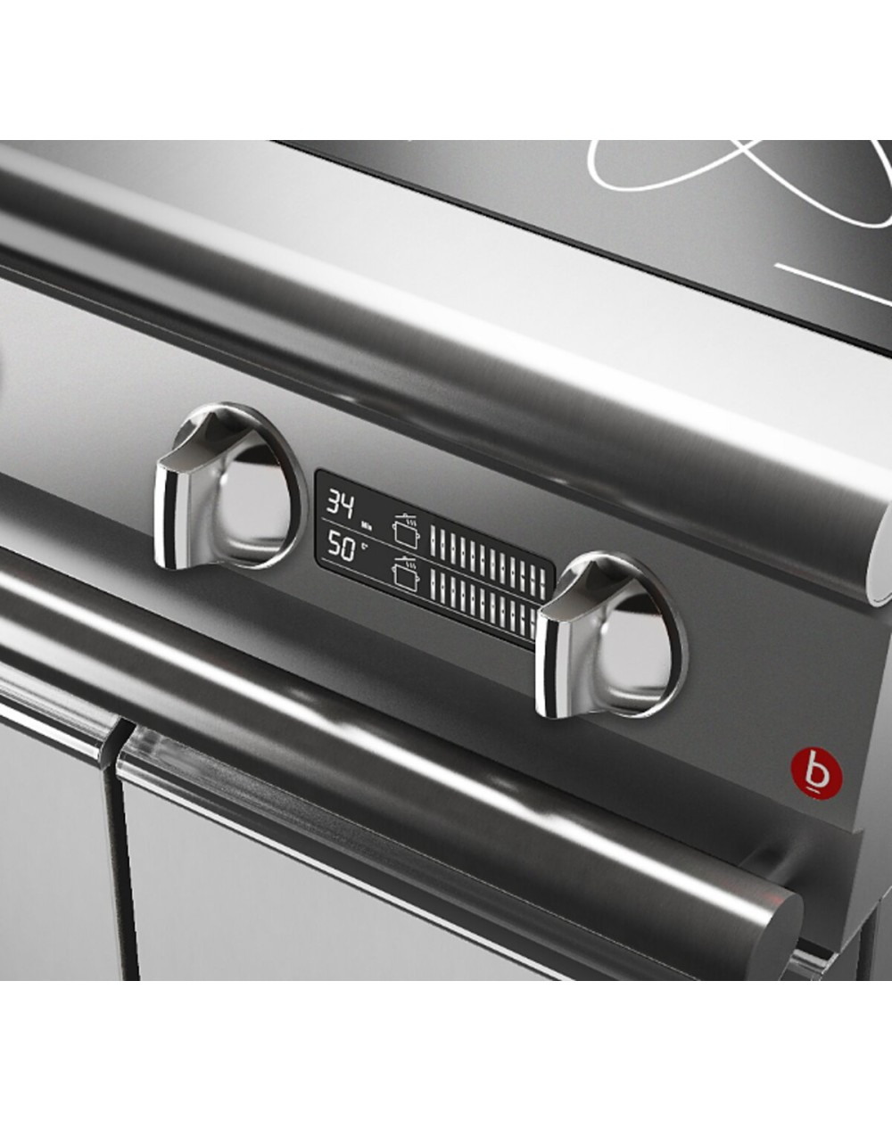 4-ZONE INDUCTION FULL SURFACE - ON OPEN CABINET